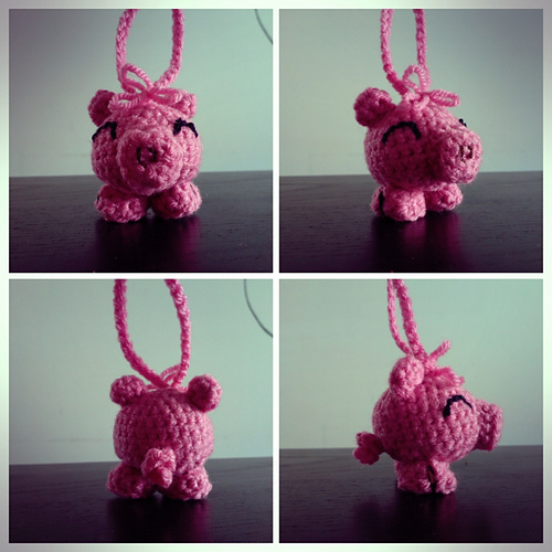 Ravelry: Pig. Heads or tails? pattern by Rosaura Valdez