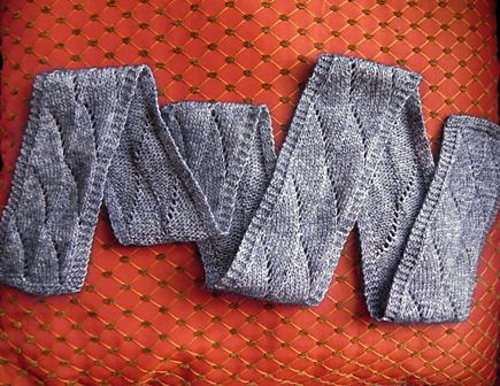 Ravelry: Silky Scallops Lace Scarf pattern by Joan Marie