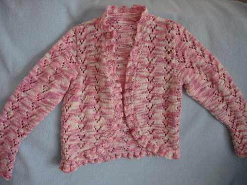 Ravelry: Girl's Ruffle-edged Lace Cardigan pattern by Sirdar