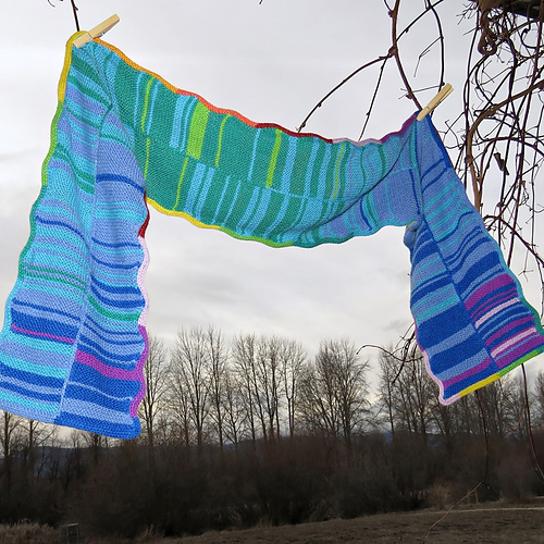Ravelry: Min Max Climate Change Scarf pattern by Joan Rowe