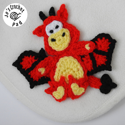 Ravelry: Dragon Applique Embellishment pattern by Jo Jones