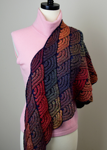 Ravelry: Dragon Wing Shawl pattern by Lijuan Jing