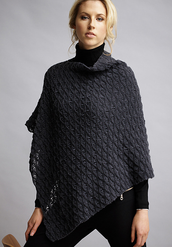 Ravelry: Asymmetric Poncho pattern by Jo Sharp