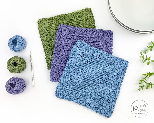 Ravelry: Moss Stitch Dishcloth pattern by Jo Edwards
