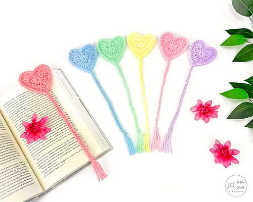 Ravelry: Heart Bookmark pattern by Jo Edwards