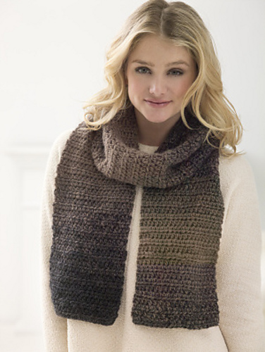 Ravelry: One Ball Crocheted Scarfie pattern by Lion Brand Yarn
