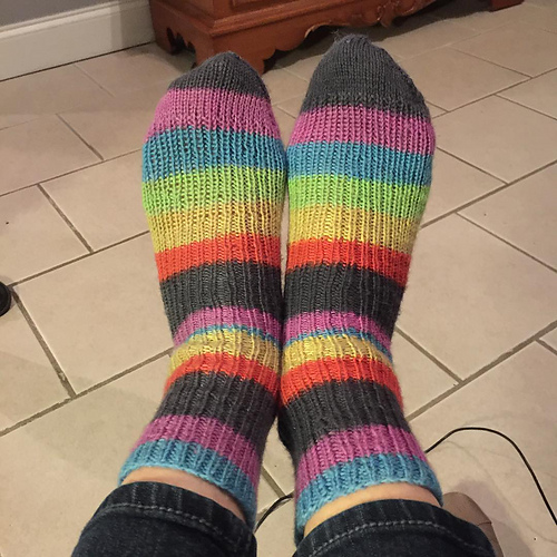 Ravelry: Strie Socks, Top Down pattern by Lara Neel