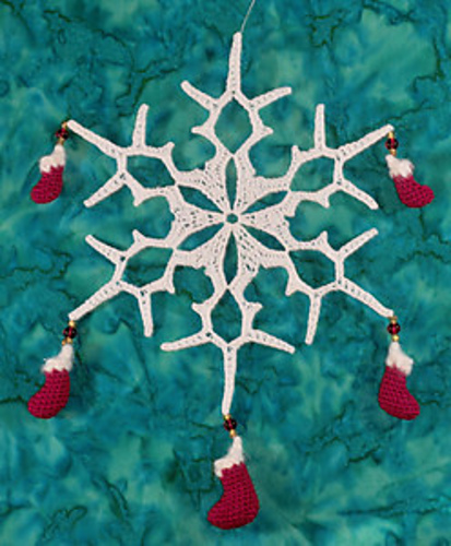 Ravelry: Christmas Stocking Snowflake pattern by Deborah Atkinson