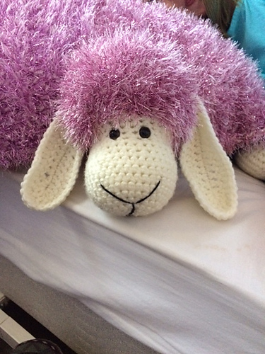 Ravelry: Fuzzy Sheep Pillow pattern by Sandy Harper