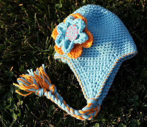 Ravelry: Little Blue Earflap Hat pattern by Janet Spirik