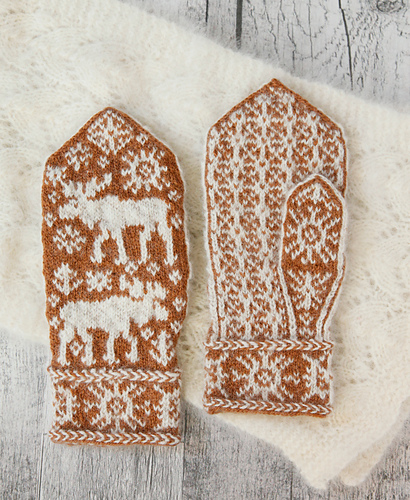 Ravelry: Magical Moose Mittens pattern by Judy Kavanagh