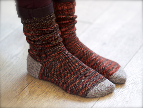 Ravelry: toe up afterthought heel socks pattern by Juju Vail