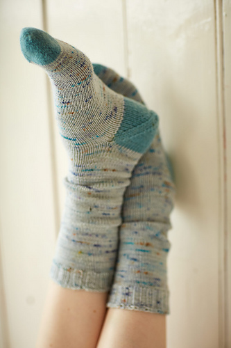 Ravelry: toe up afterthought heel socks pattern by Juju Vail