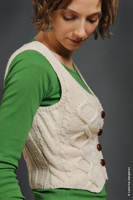 Ravelry: Aran Waistcoat pattern by Megan Rogers