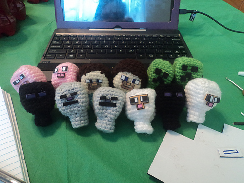Ravelry: Minecraft Finger Puppets pattern by Greybriar Hollow