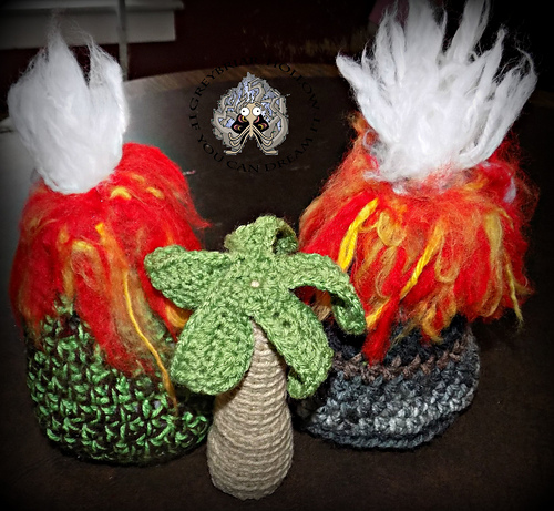 Ravelry: Volcano Bag Prehistoric Playset pattern by Greybriar Hollow