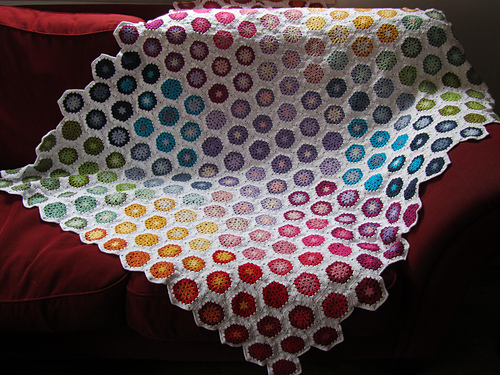 Ravelry: Colour Wheel Hexagon Blanket pattern by Just Do