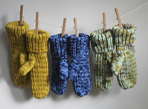 Ravelry: Drawstring Mittens pattern by Michelle Krause