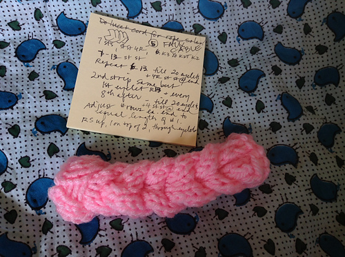 Ravelry: jvallas' Faux Cables (sample pieces)