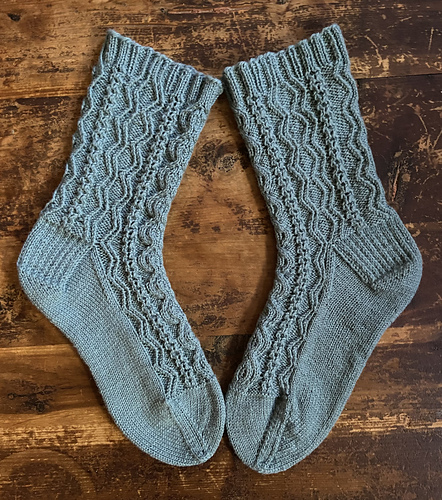 Ravelry: Autumn Ember socks pattern by Anna Radchenko