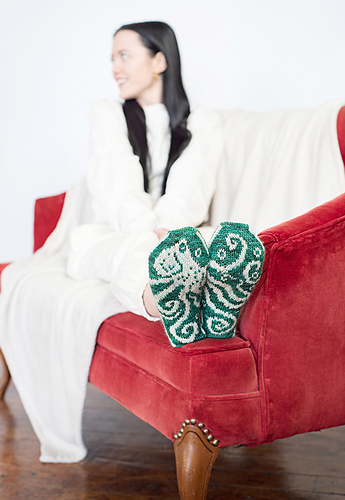 Ravelry: Octopus Slippers pattern by Elizabeth Elliott