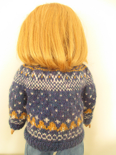 Ravelry: Starry, Starry Night Doll Cardigan pattern by Flossie Potter