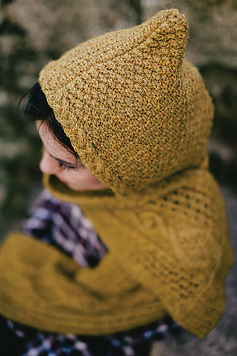 Ravelry: Woodland Hooded Wrap pattern by Kalurah Hudson