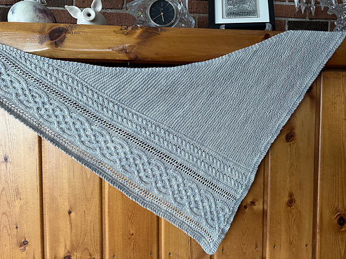 Ravelry: Saxon Braid Shawl pattern by Karen Bradley