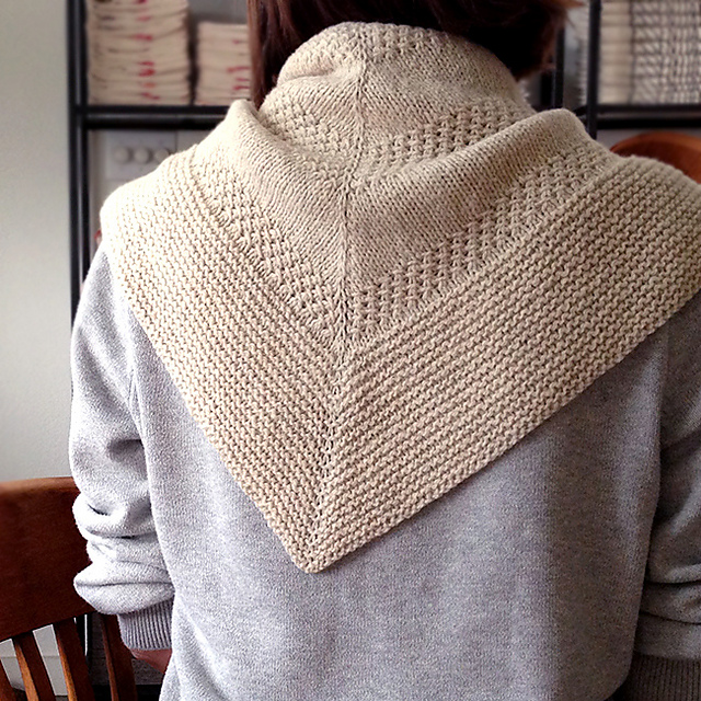 Ravelry: karentempler's textured shawl