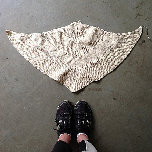 Ravelry: karentempler's textured shawl