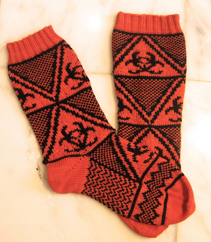 Ravelry: Biohazard Socks pattern by Karin Aida