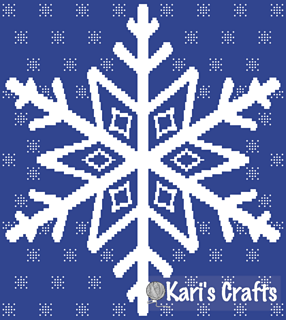 Ravelry: Snowflake 5 Mosaic Afghan pattern by Kari Davies