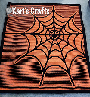 Ravelry: Spider Web Mosaic Blanket pattern by Kari Davies