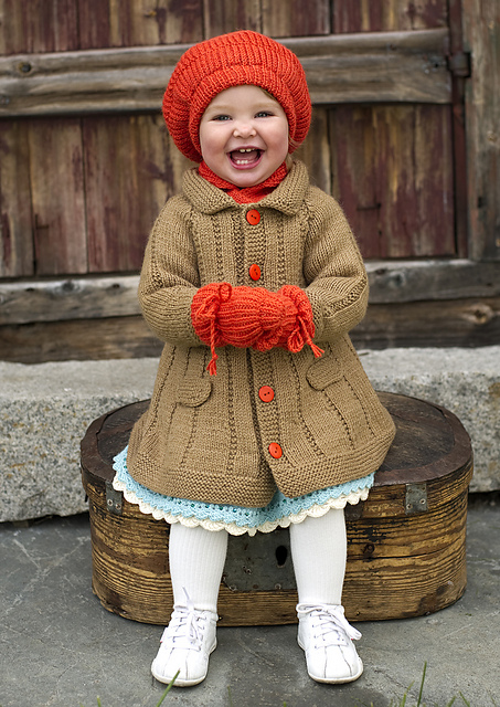 Ravelry: 27005 Dale Garn Baby Coat pattern by Kari Haugen