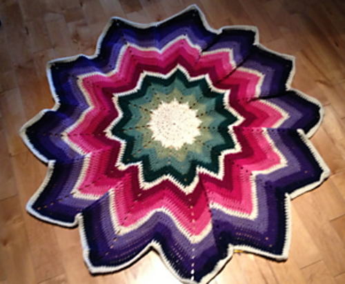 Ravelry: Spectrum 12 Point Afghan pattern by Michael Sellick
