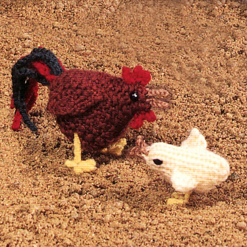 Ravelry: Cockerel & Chicken pattern by Kath Dalmeny