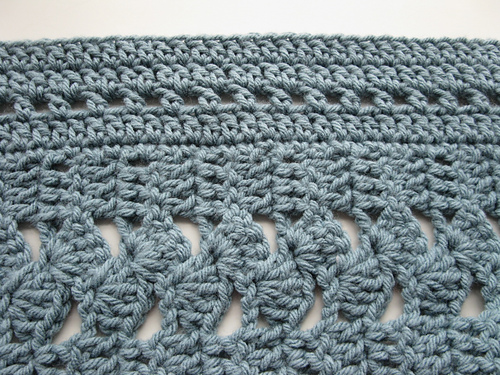 Ravelry: Interlocking Shell Stitch pattern by Kathie Sew Happy