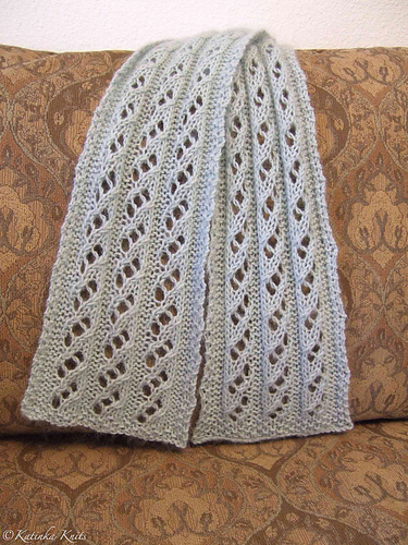Ravelry: Waterfall Lace Scarf pattern by Katinka Knits