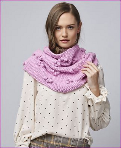 Ravelry: Wool to Be Wild Knitted Bobble Cowl pattern by Spotlight