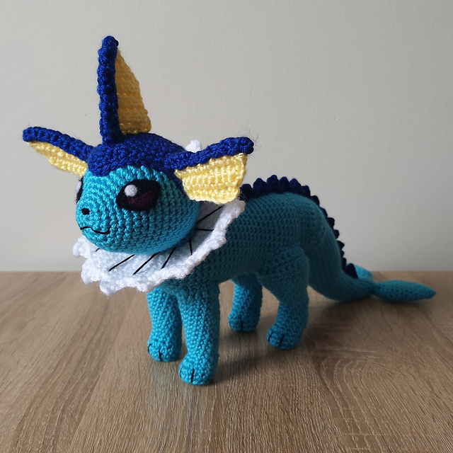 Ravelry: Pokemon Vaporeon pattern by Kayla Shea.