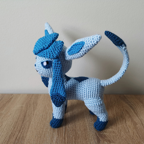 Ravelry: Pokemon Glaceon pattern by Kayla Shea.