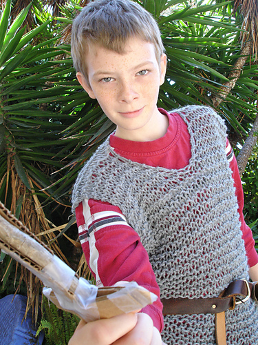 Ravelry: Chainmail Hauberk for a Young Knight pattern by Kara Shallenberg