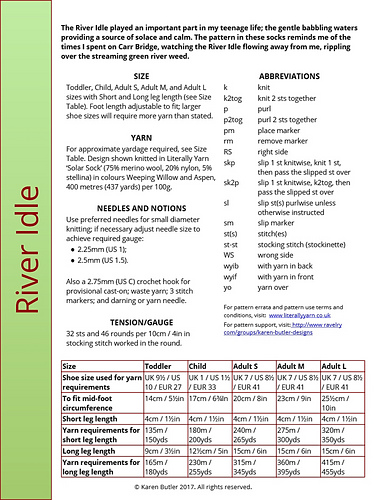 Ravelry: River Idle pattern by Karen Butler