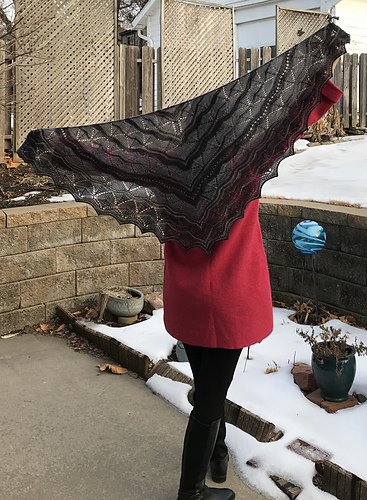 Ravelry: Curved Triangle Shawl pattern by Iris Schreier