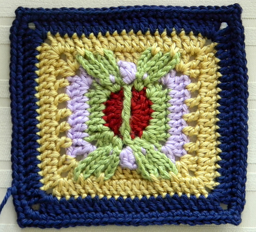 Ravelry: kcatchin's Reflected Dragonfly Square