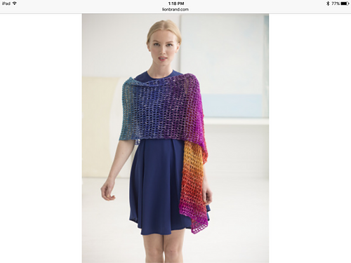 Ravelry: Openwork Shawl pattern by Lion Brand Yarn