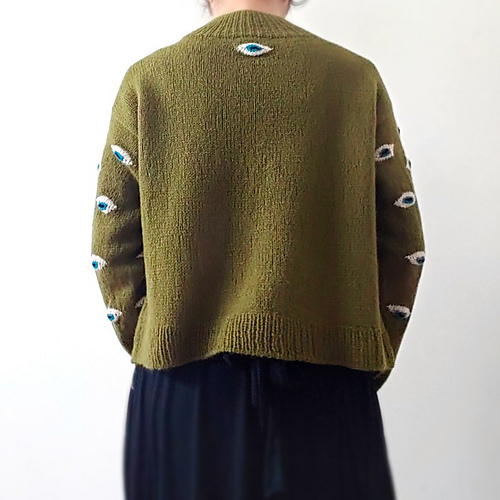 Ravelry: ADULT EYES SWEATER pattern by Lindsay Degen