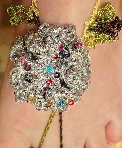 Ravelry: Pixie Blossoms Barefoot Snadal Pack pattern by Sick 'Lil Monkeys