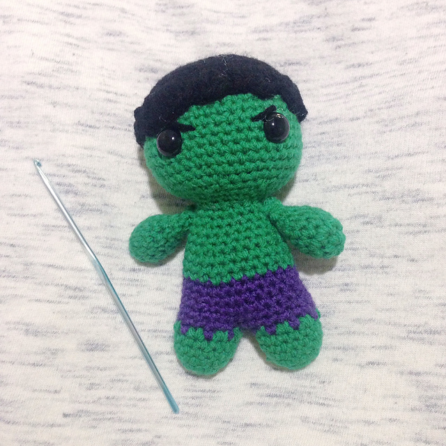 Ravelry: Hulk Amigurumi pattern by Kelsey Barros