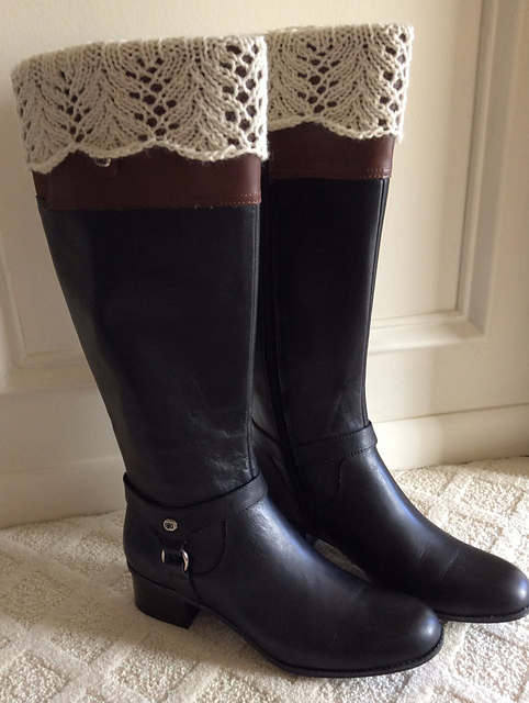 Ravelry: kentuckyknitter's Lacey Boot Tops
